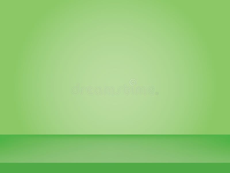 Green Table with Green Gradient Wall for Background, Color Display ...