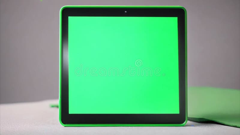 Green Tablet Device stock video. Video of display, wireless - 335597713