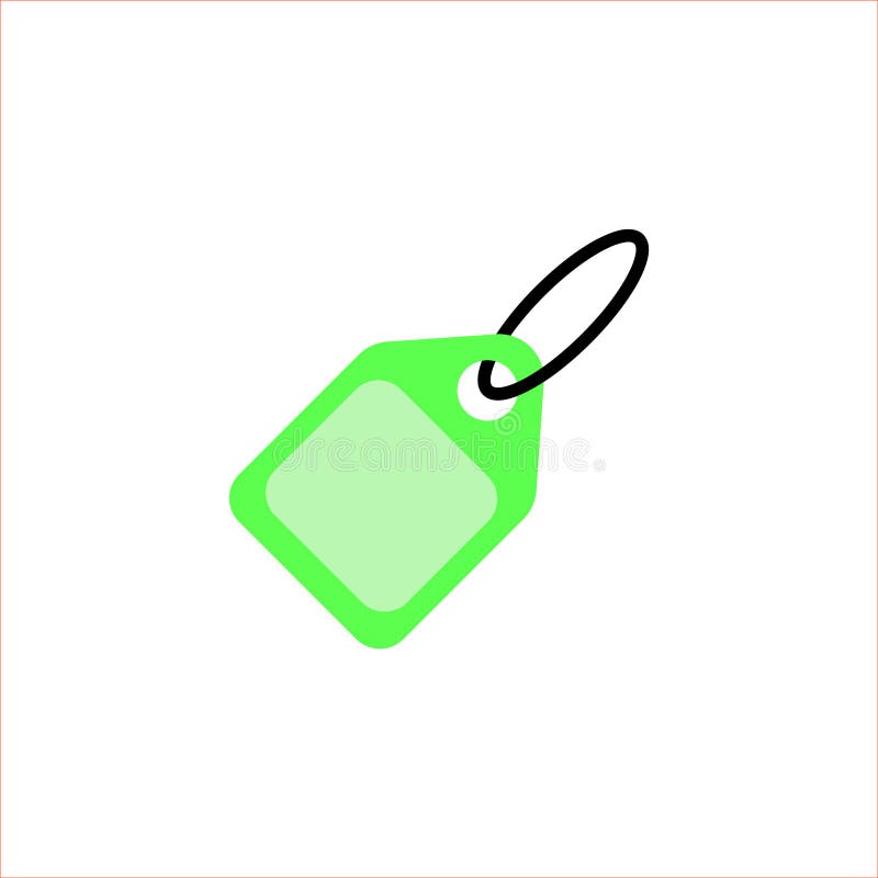 Green Tag Label Conceptual Icon Vector Illustration Design Stock Vector ...