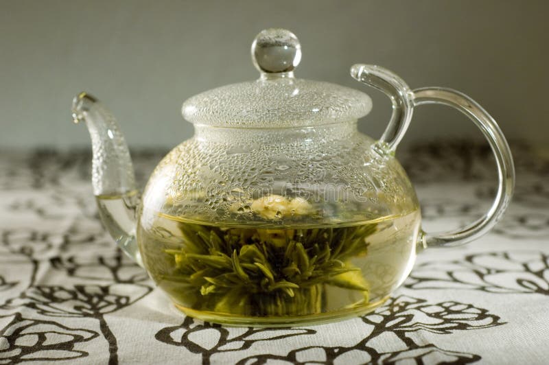 Green tea stock image. Image of bowl, brown, beverage - 12456923