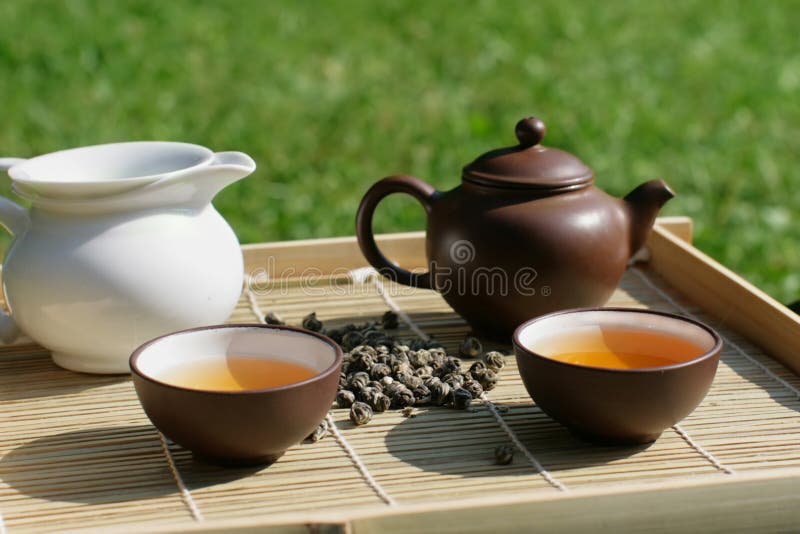 Green tea stock image. Image of dark, concept, leaf, beauty - 16304777