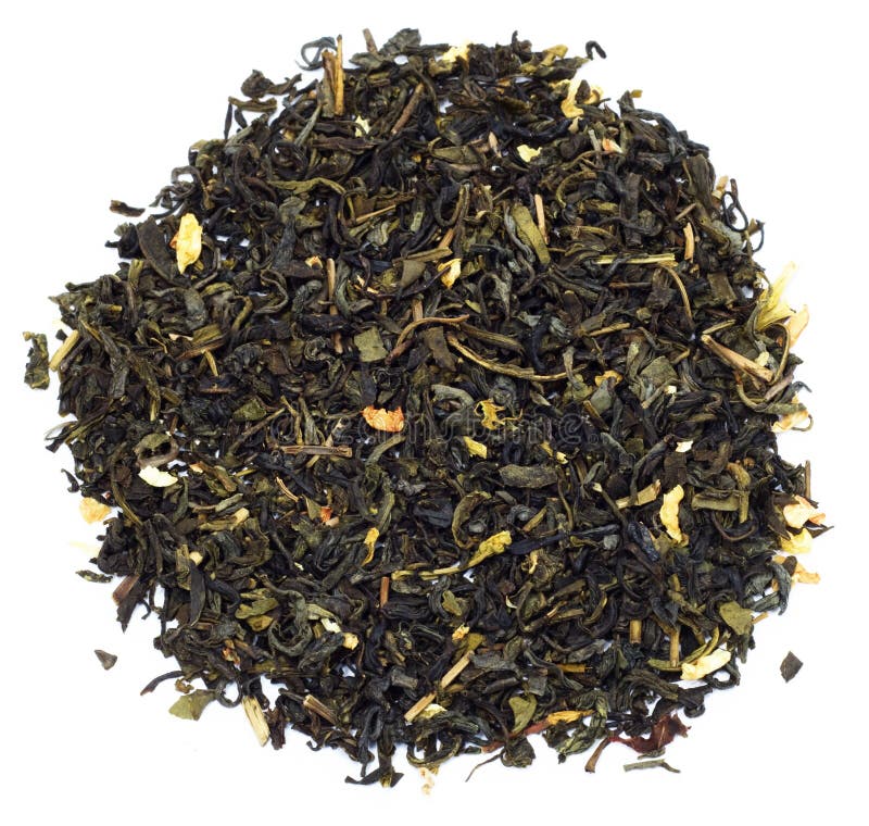 Organic Green Chai Tea stock image. Image of leaves, crop - 10082793