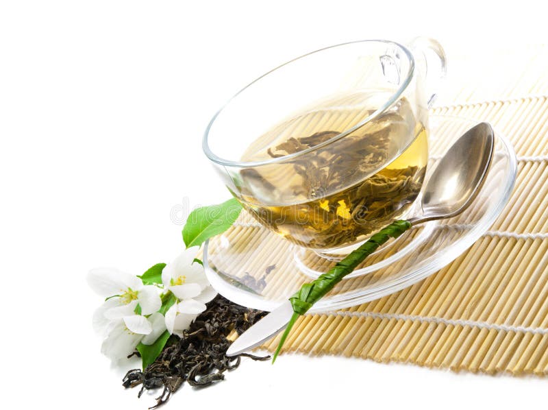 Green tea stock photo. Image of leaf, glass, crop, asia - 19462916