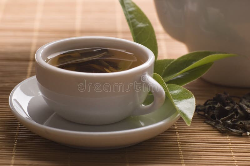 Green tea stock photo. Image of herbaceous, gourmet, gold - 4842270