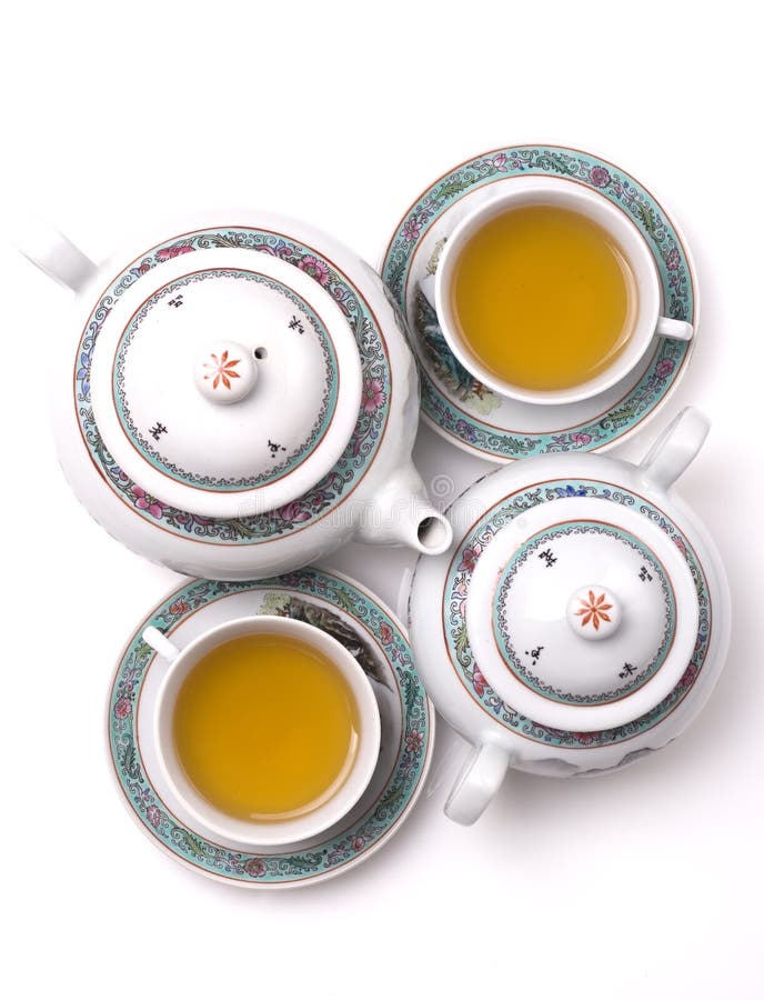 Green Tea China Set stock photo. Image of healthy, china - 5202332