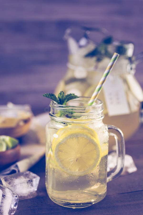Green tea with citrus stock photo. Image of refreshment - 88122092