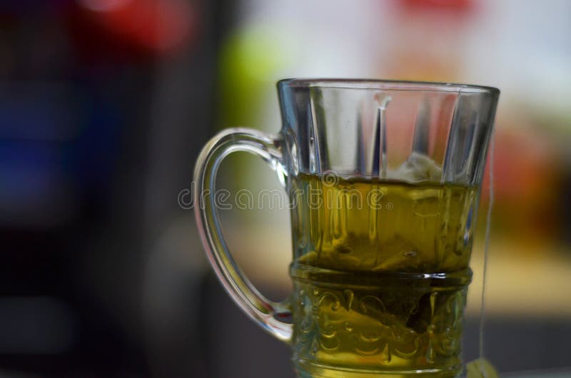 Green tea in a cup stock image. Image of searching, healthy - 154429277