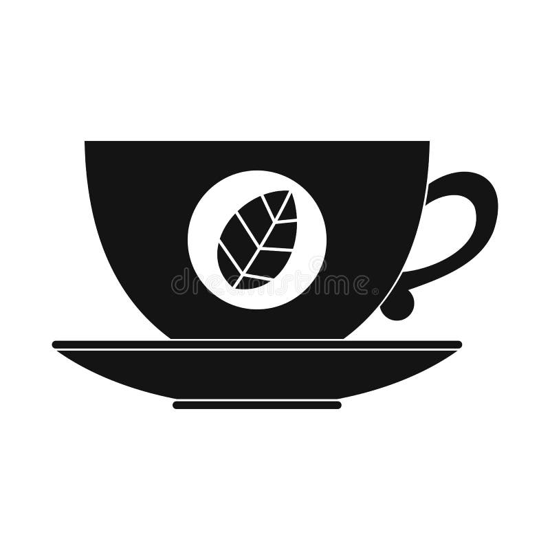 Green tea cup icon stock vector. Illustration of healthy - 79756425
