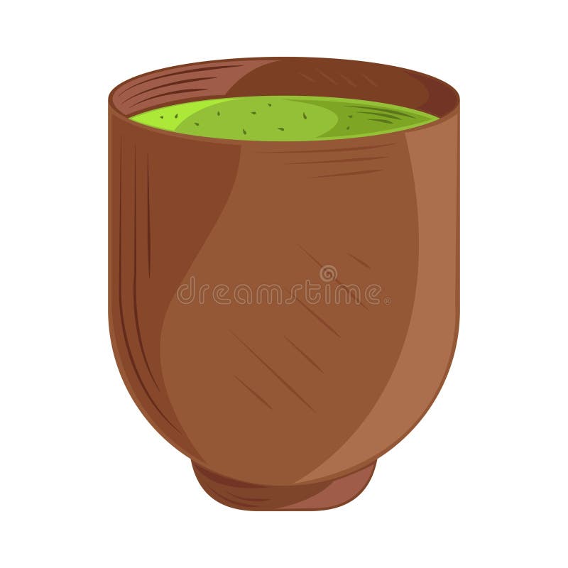 Green tea cup stock vector. Illustration of design, leaf - 288669513