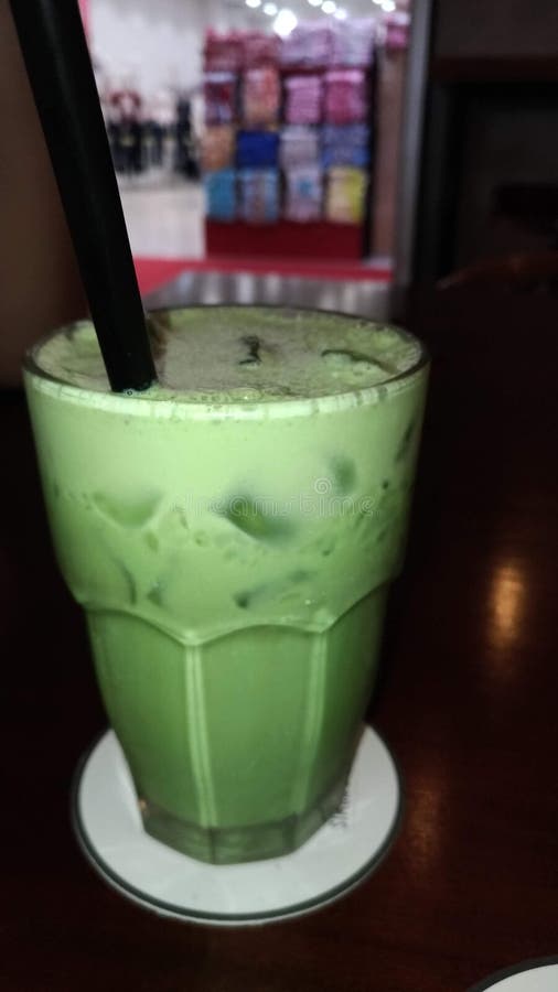 Green tea drink stock photo. Image of fresh, green, match - 208844178