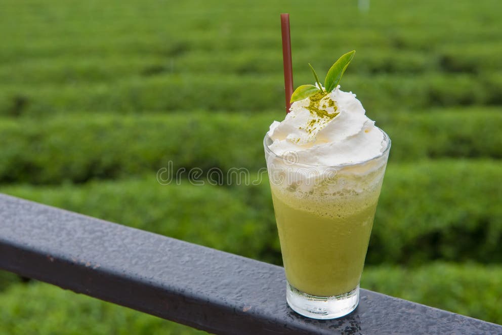 Green tea frappe stock image. Image of morning, japanese - 66723863