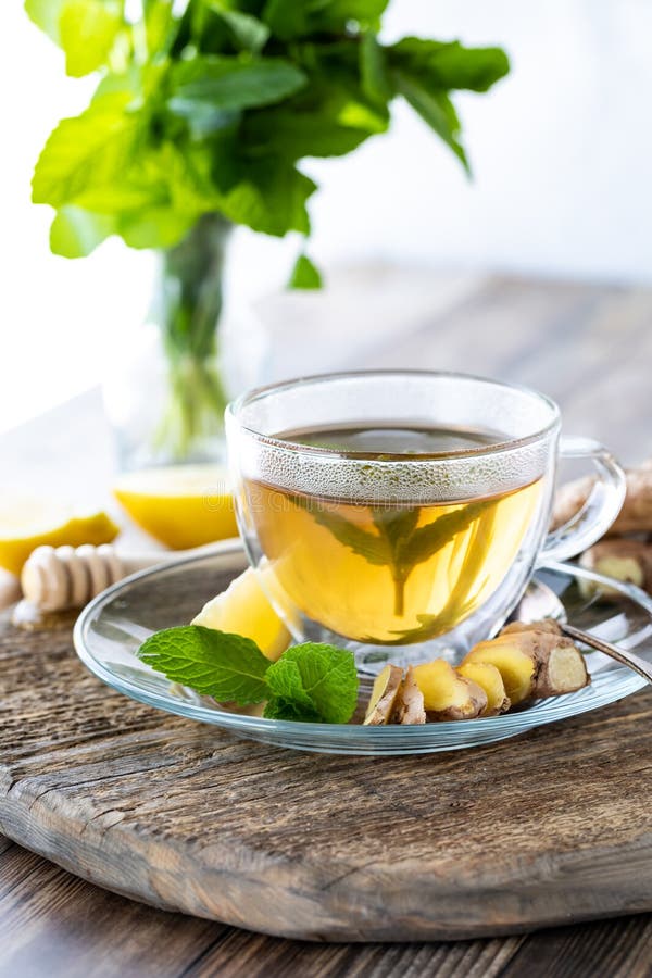 Green Tea with Ginger and Other Ingredients To Infuse into the Tea ...