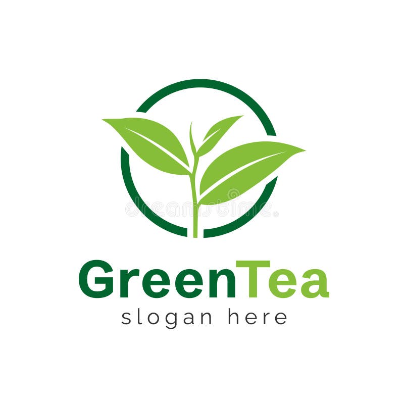 Green Tea Logo Design. Tea Leaf Vector Illustration. Stock Vector ...