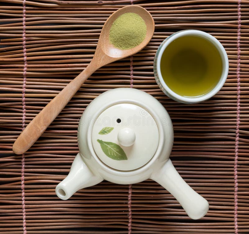 Green tea matcha stock image. Image of healthy, herb - 68199701