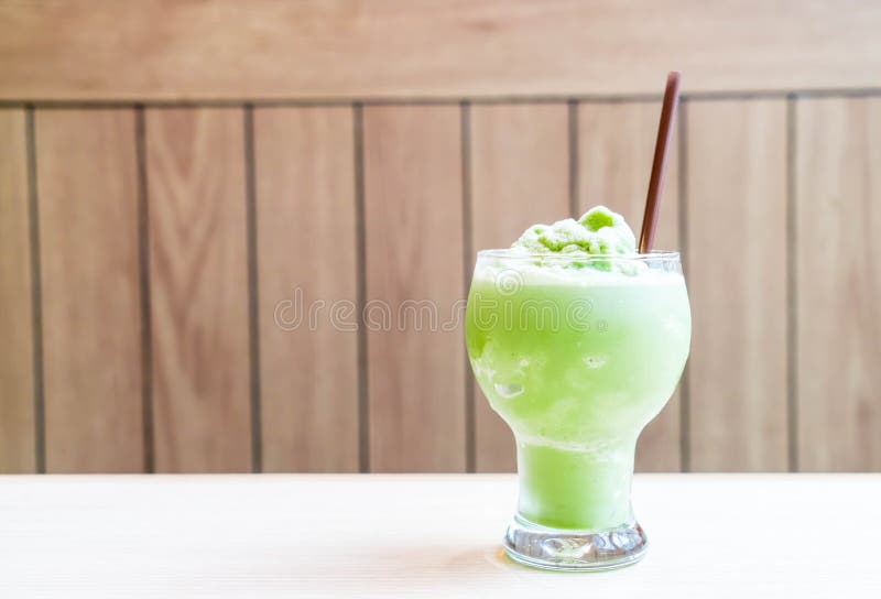 Green tea (milkshake) stock photo. Image of cold, refreshing - 106573228