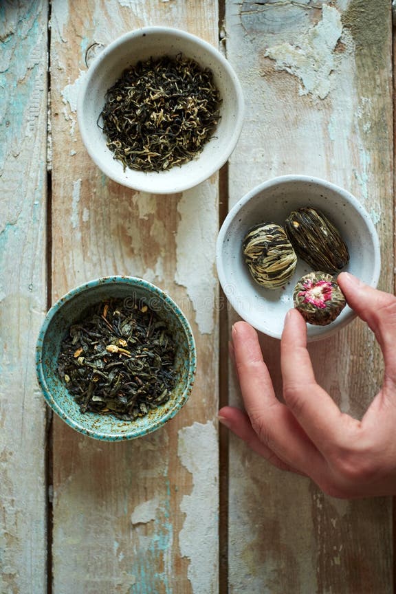 Green Tea Morning Composition Stock Image - Image of chinese, green ...