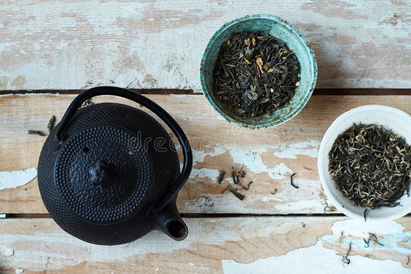 Green Tea Morning Composition Stock Image - Image of light, cups: 65580921