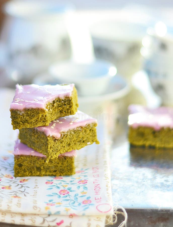 Green tea pastry stock photo. Image of matcha, yummy - 37561732