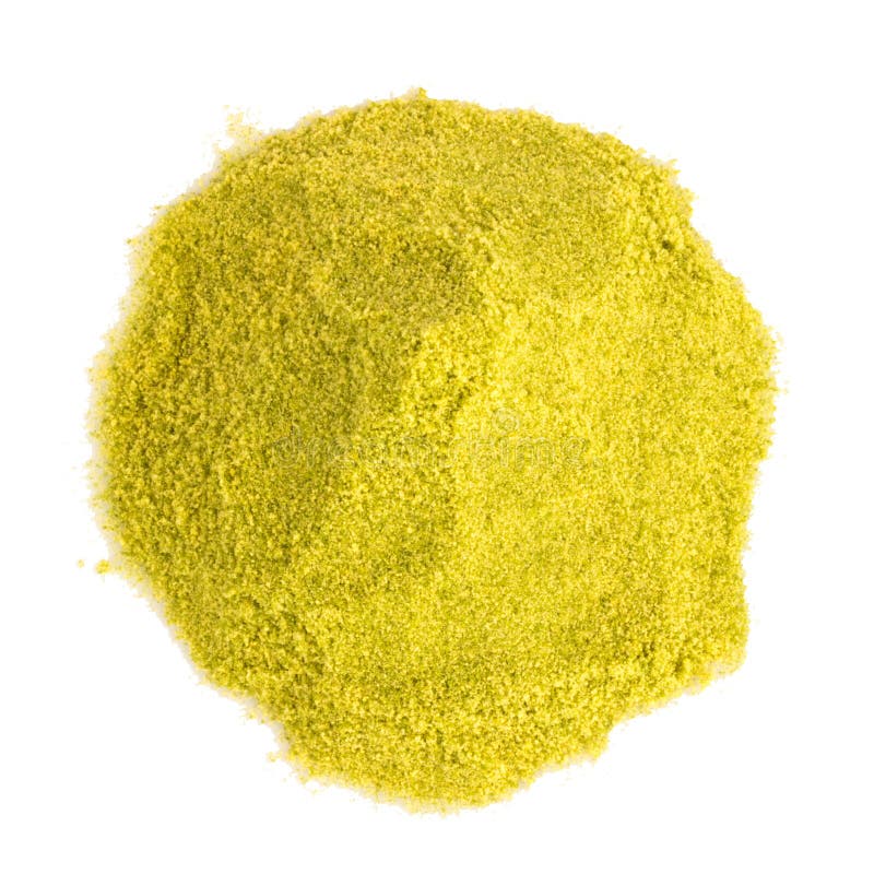 Green Tea Powder Pile Isolated on White Background Stock Photo - Image ...