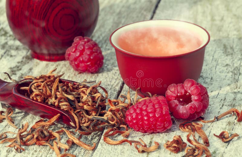 Green Tea with Raspberry. Green Tea Stock Photo - Image of japanese ...