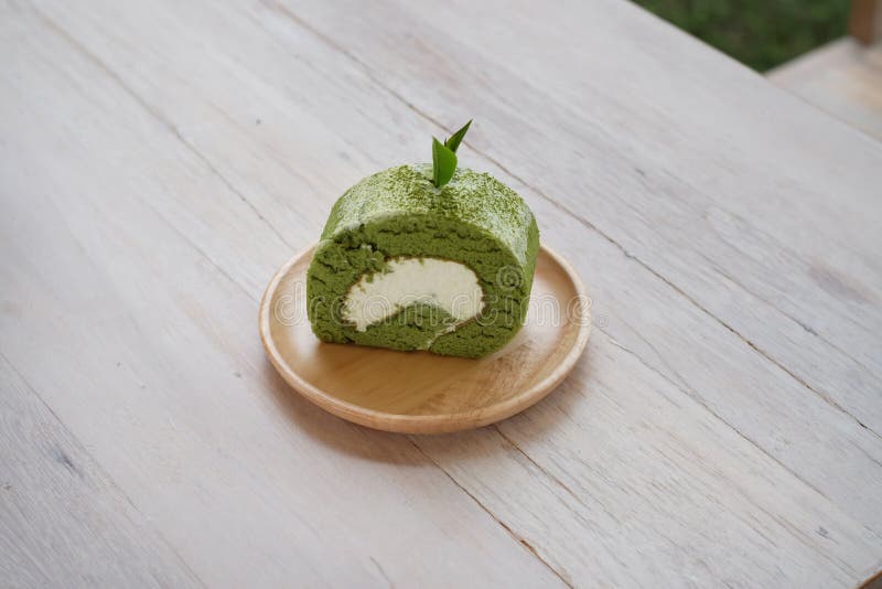 Green tea roll stock image. Image of kitchen, seed, roll - 66357097