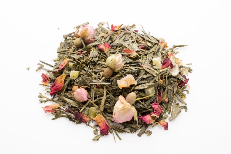 Green tea. stock image. Image of asia, herb, nature, white - 38535847