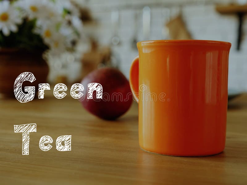 Green Tea Sign on the Sheet Stock Photo - Image of direction, social ...