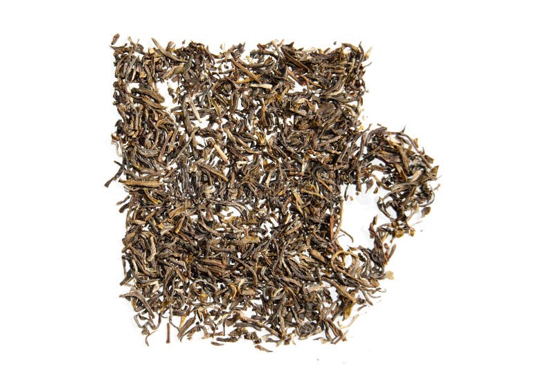 Green Tea Texture in the Form Cup Stock Photo - Image of background ...