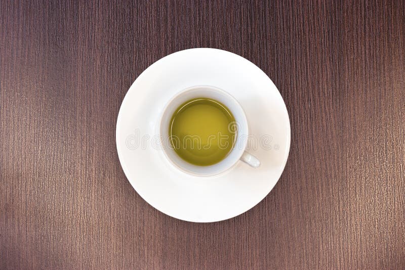 Green tea top view stock photo. Image of teacup, mint - 149021558