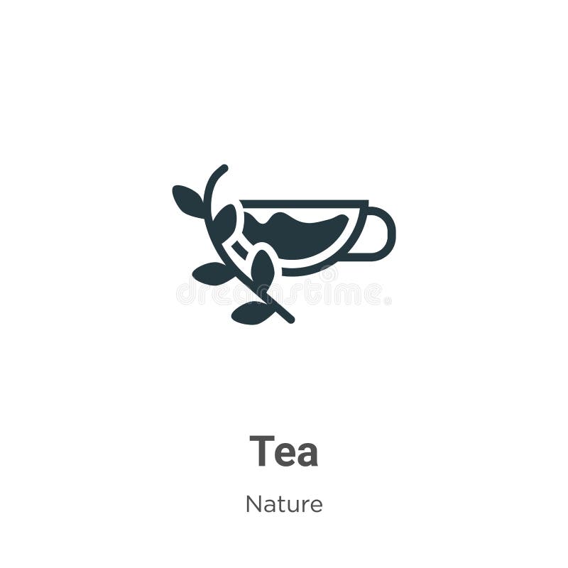 Green Tea Vector Icon on White Background. Flat Vector Green Tea Icon ...