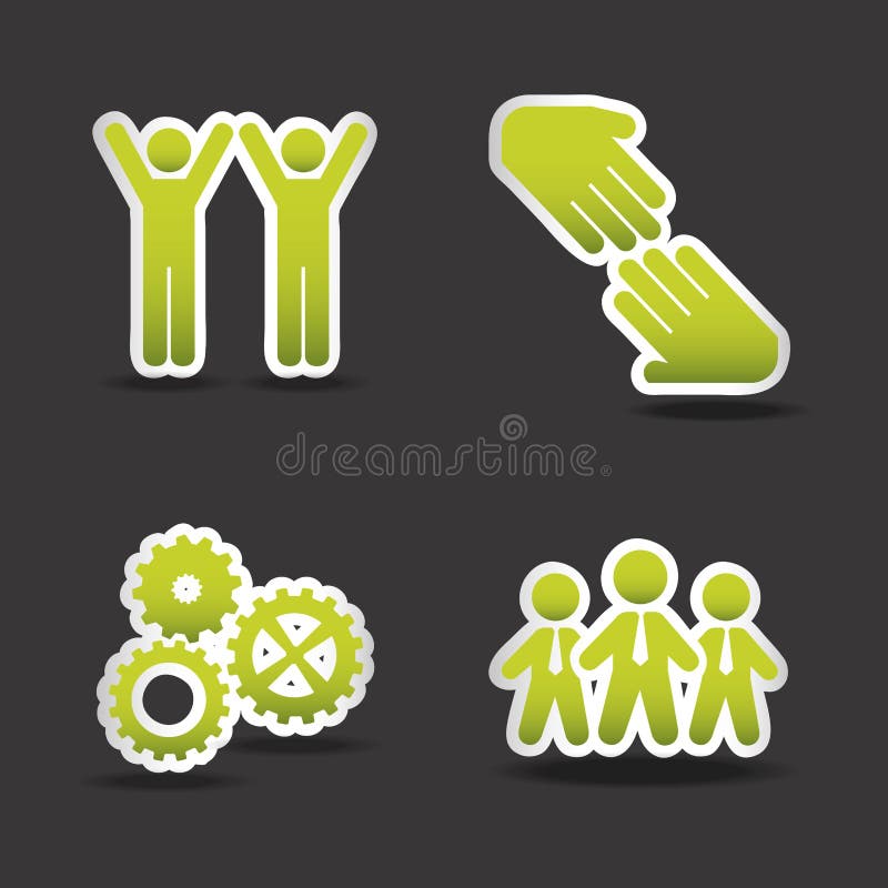 Green team stock vector. Illustration of design, earth - 44247988
