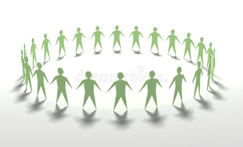 Green Teamwork stock illustration. Illustration of collective - 18032200