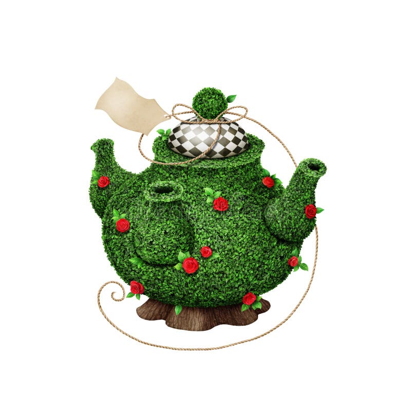 Green Teapot stock illustration. Illustration of tale - 353161176
