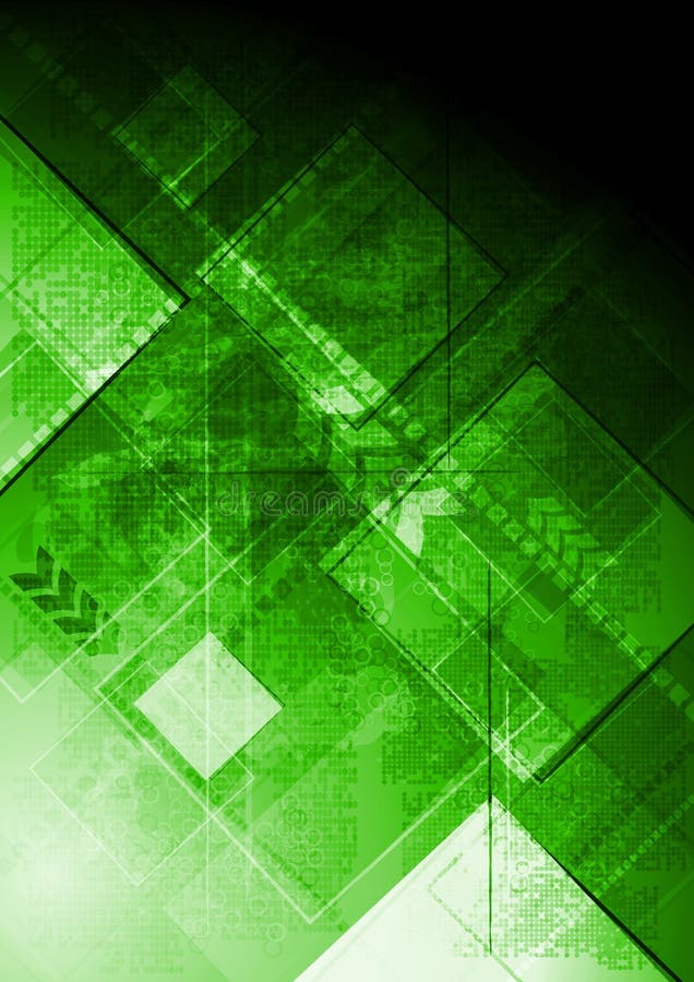Green tech background stock vector. Illustration of gradient - 23482637
