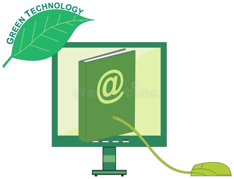 Green Technology stock vector. Illustration of computer - 10932178