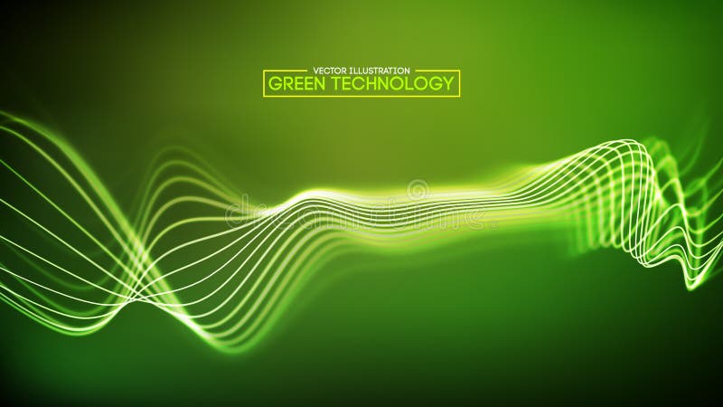 Green Technology Background. Big Data Cyber Computer Ecology Abstract ...