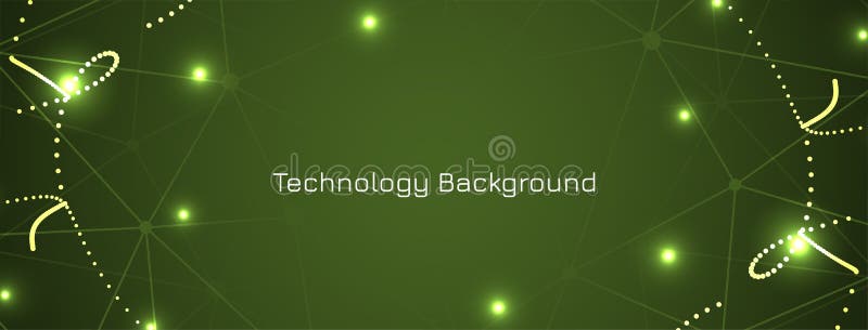Green Technology Concept Banner Design Stock Vector - Illustration of ...