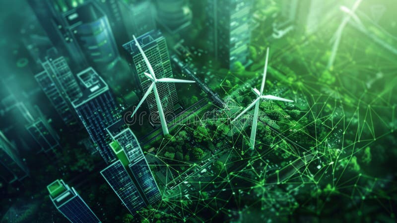 Green Technology Concept with Sustainable Infrastructure Stock ...