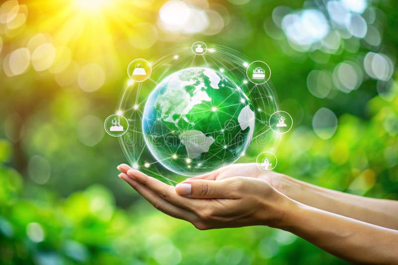 Green Technology or Environmental Technology To Sustainable Development Goa Stock Illustration ...