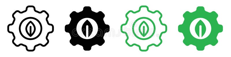 Green Technology Icon Representing Eco-friendly Innovations and ...