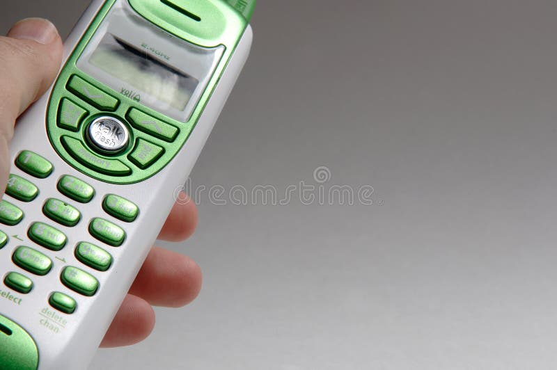 Green telephone stock photo. Image of speak, hang, gadget - 7318