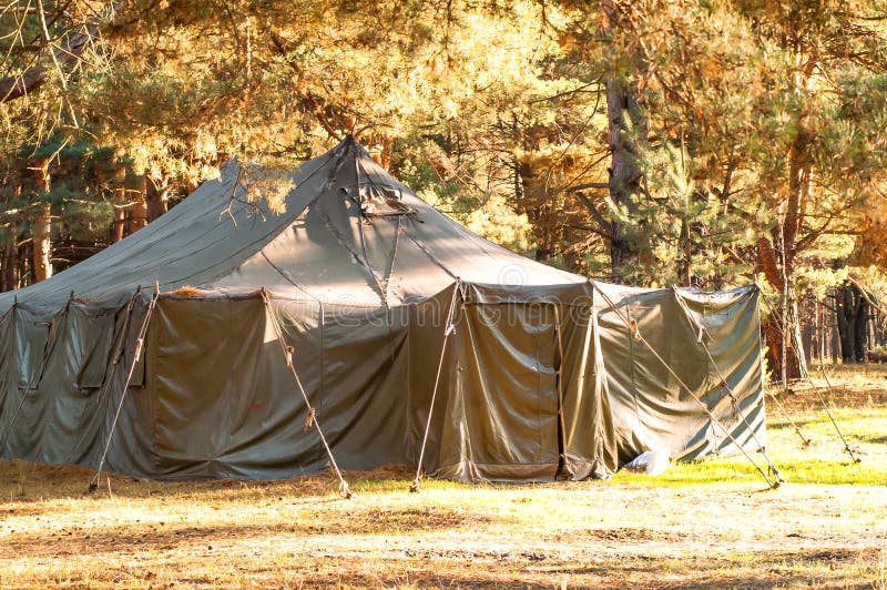 Green Tent, Camping, Camping, Woods Stock Photo - Image of camp, light ...