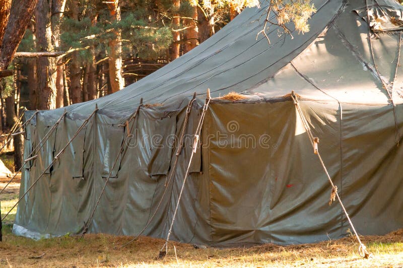 Green Tent, Camping, Camping, Woods Stock Photo - Image of camp, light ...