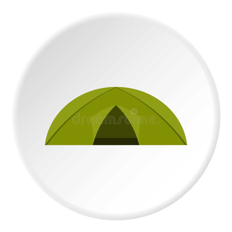 Green Tent Icon, Isometric 3d Style Stock Vector - Illustration of burn ...
