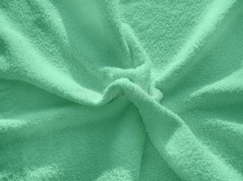 Green Terry Towel Simple Example Texture Soft Fleecy Fabric Background ...