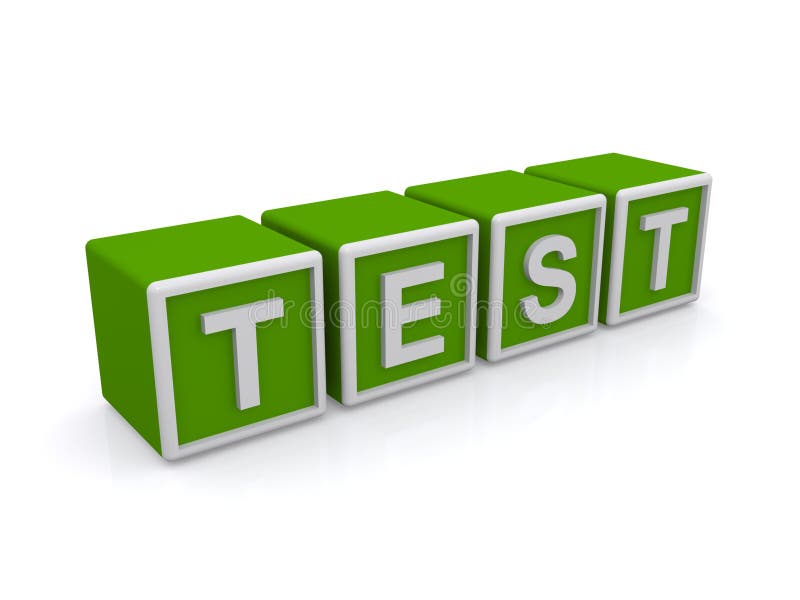 Green test sign stock illustration. Illustration of test - 36237555