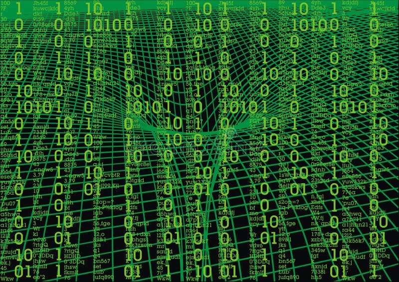 Green Text As Sci-fi Background Stock Vector - Illustration of ancient ...