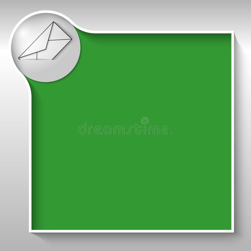 Green text box stock vector. Illustration of note, card - 35120637