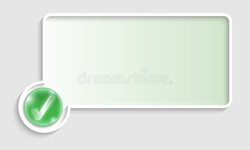 Green blank text box stock vector. Illustration of modern - 36477108