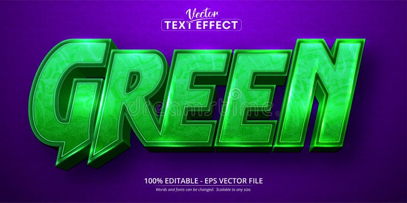 Green Text Logo for Company or Business 4 Stock Illustration ...